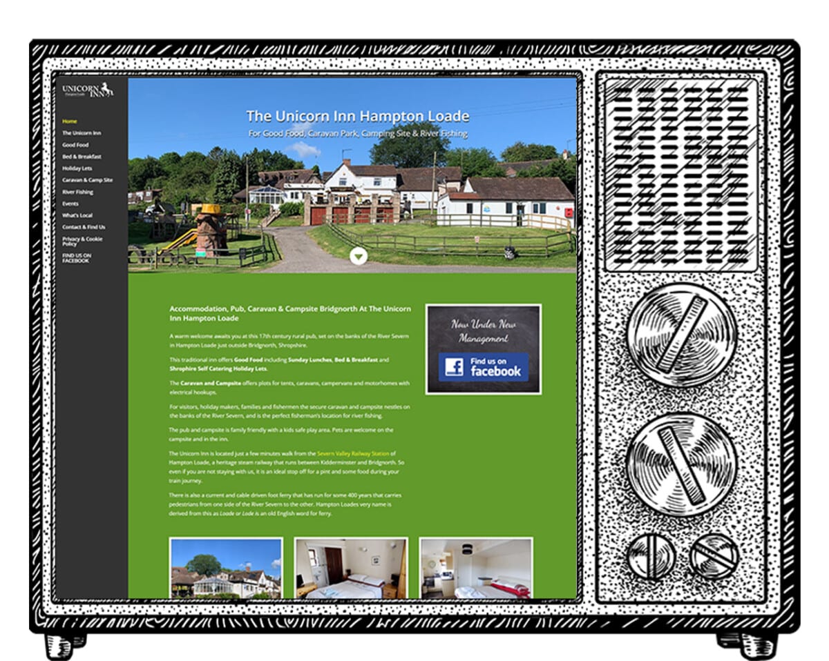 Unicorn Inn Hampton Loade - Betelguise Web Design